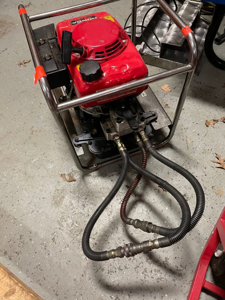 Extrication Tools, Hoses and Two Pumps (A2529) | Fenton Fire