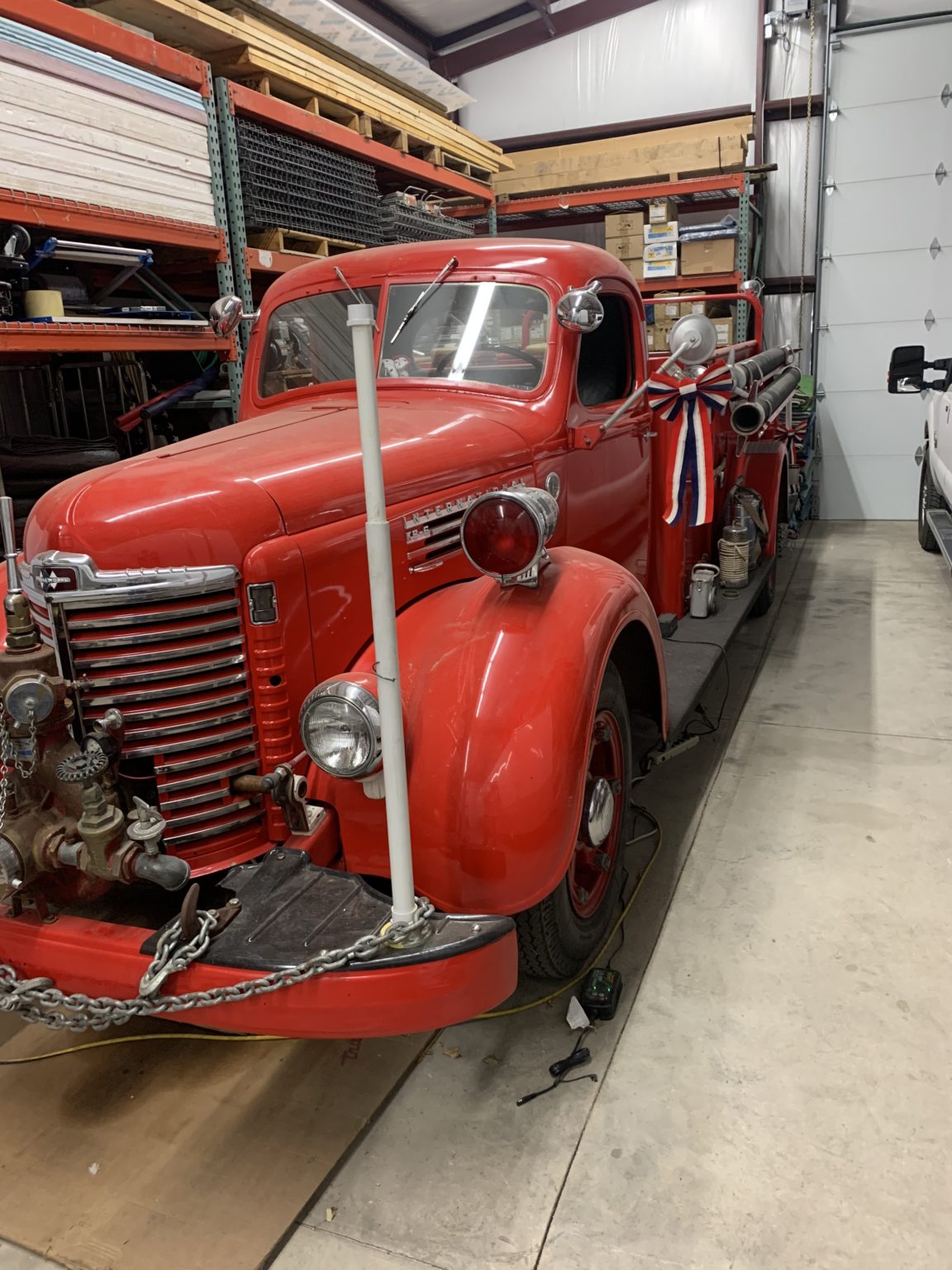 Classic 1948 International antique pumper